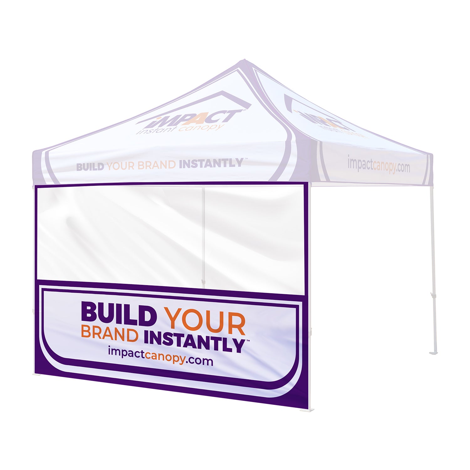 Custom Wall - Digital Half poly / Half Clear – Impact Canopies USA