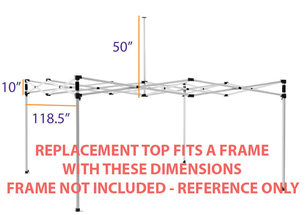 10x10 El Niño Pop Up Canopy Replacement Top – Impact Canopies USA