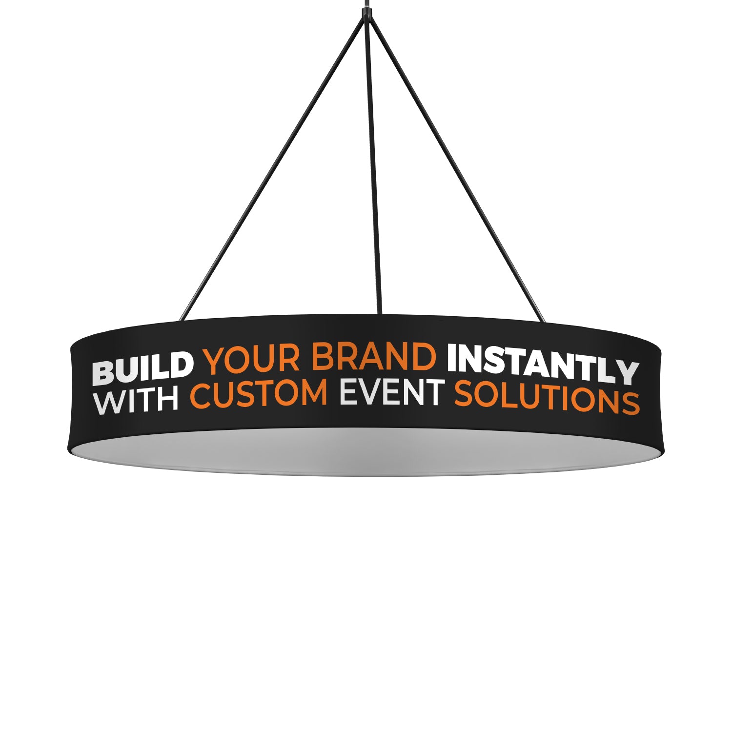 Custom Printed Circular Hanging Banner – Impact Canopies USA
