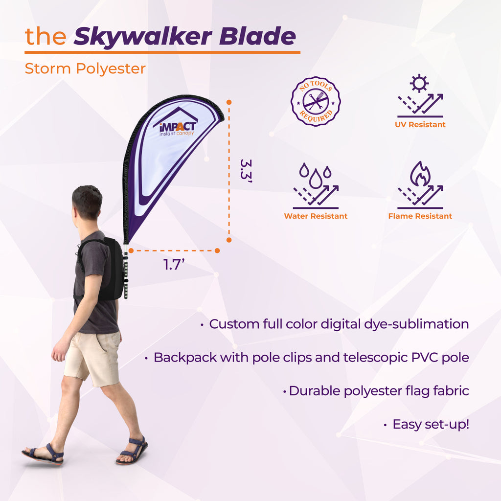 Custom Printed Skywalker Flag – Impact Canopies USA
