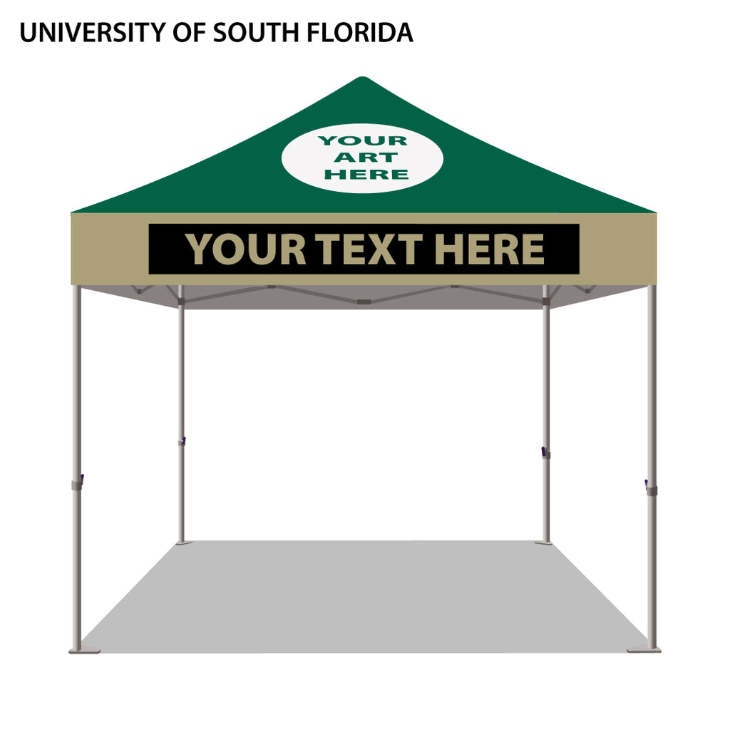 University of South Florida Colored 10x10 – Impact Canopies USA