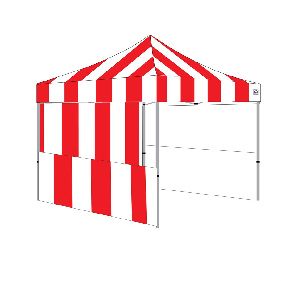 8x8 Carnival Canopy Kit - Red & White Striped – Impact Canopies USA