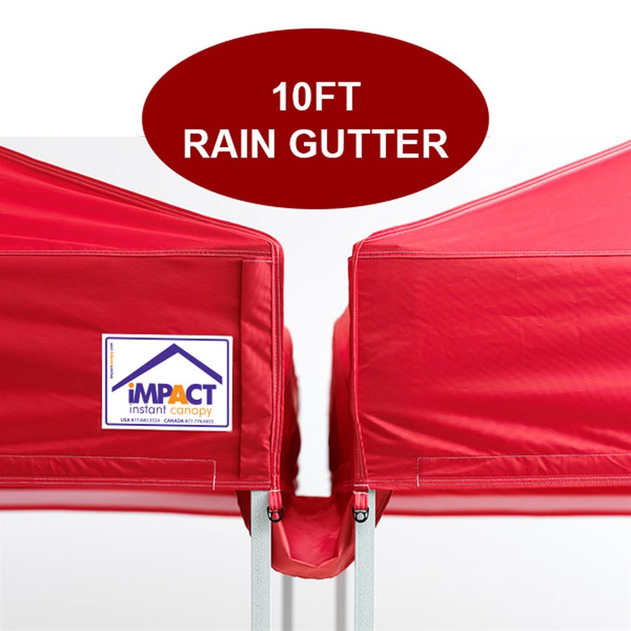 10' Pop Up Canopy Rain Gutter – Impact Canopies USA