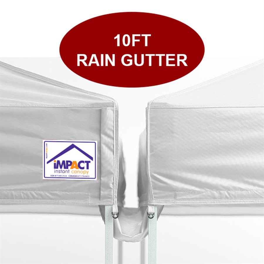 10' Pop Up Canopy Rain Gutter – Impact Canopies USA